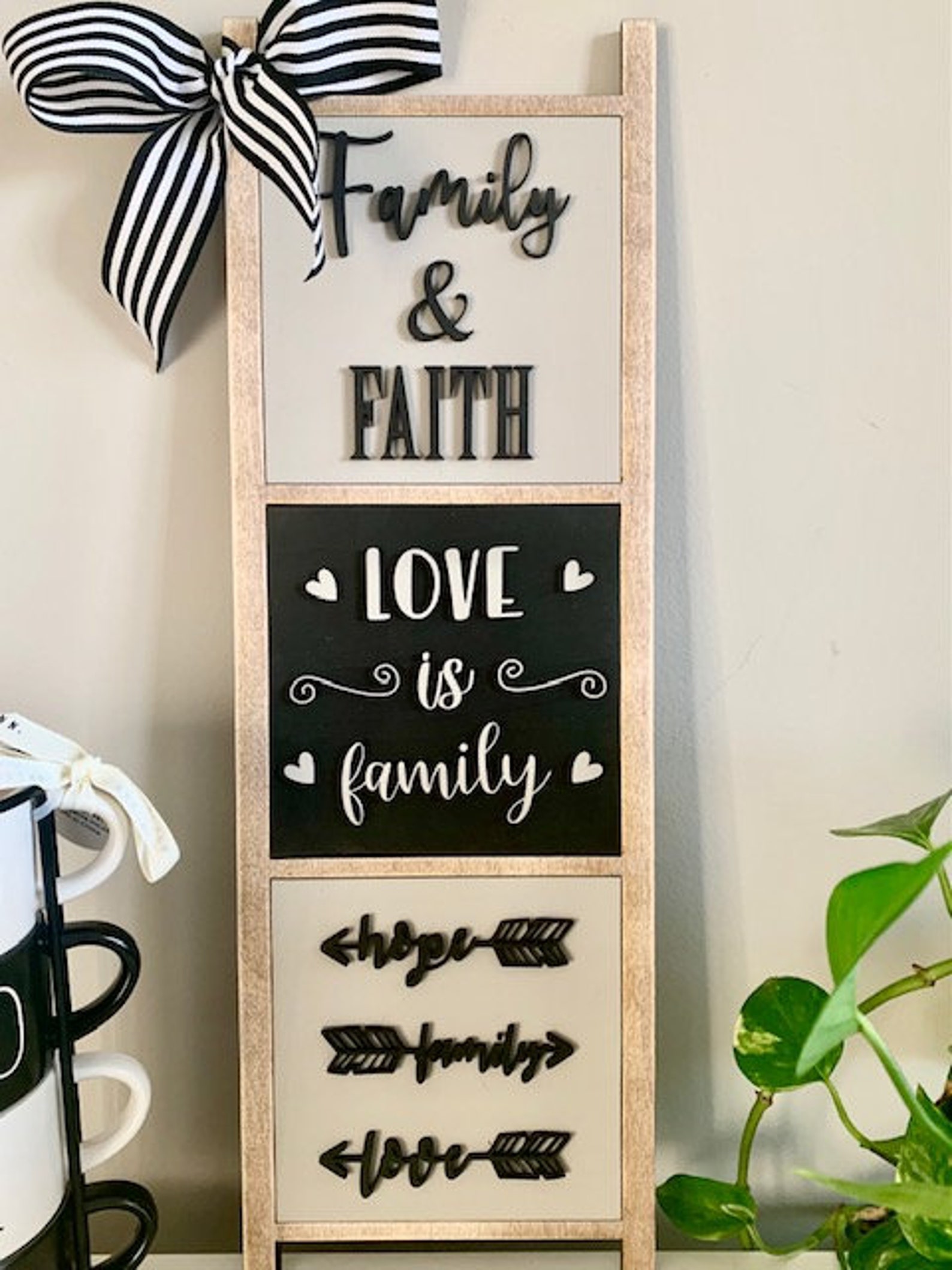 Interchangeable Leaning Ladder & Family Set - Etsy
