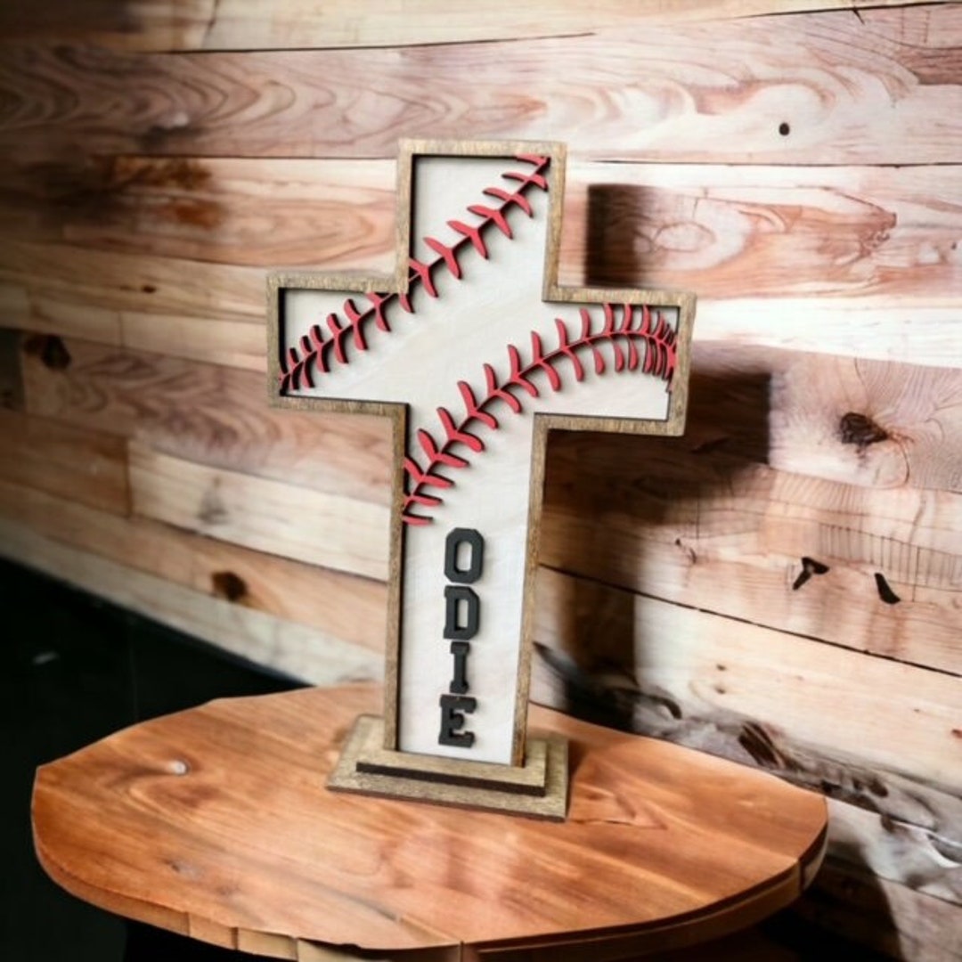 Personalized Baseball Cross, Boys Baptism Gift, Christening Gift, Gift ...
