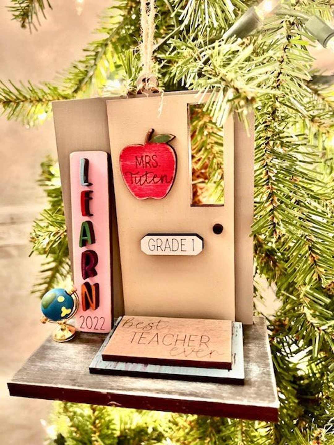 Teacher Christmas Ornament, Classroom Ornament, Holiday Ornament for ...