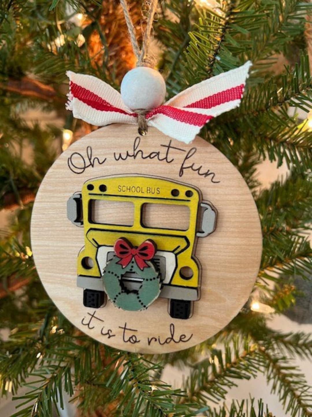 Bus Driver Christmas Ornament, Personalized School Bus Ornament, Oh ...