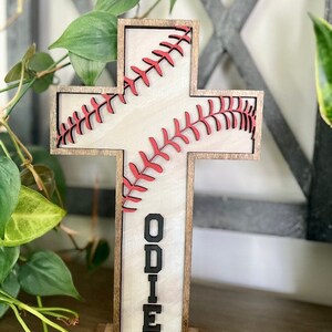 Personalized Baseball Cross, Boys Baptism Gift, Christening Gift, Gift ...