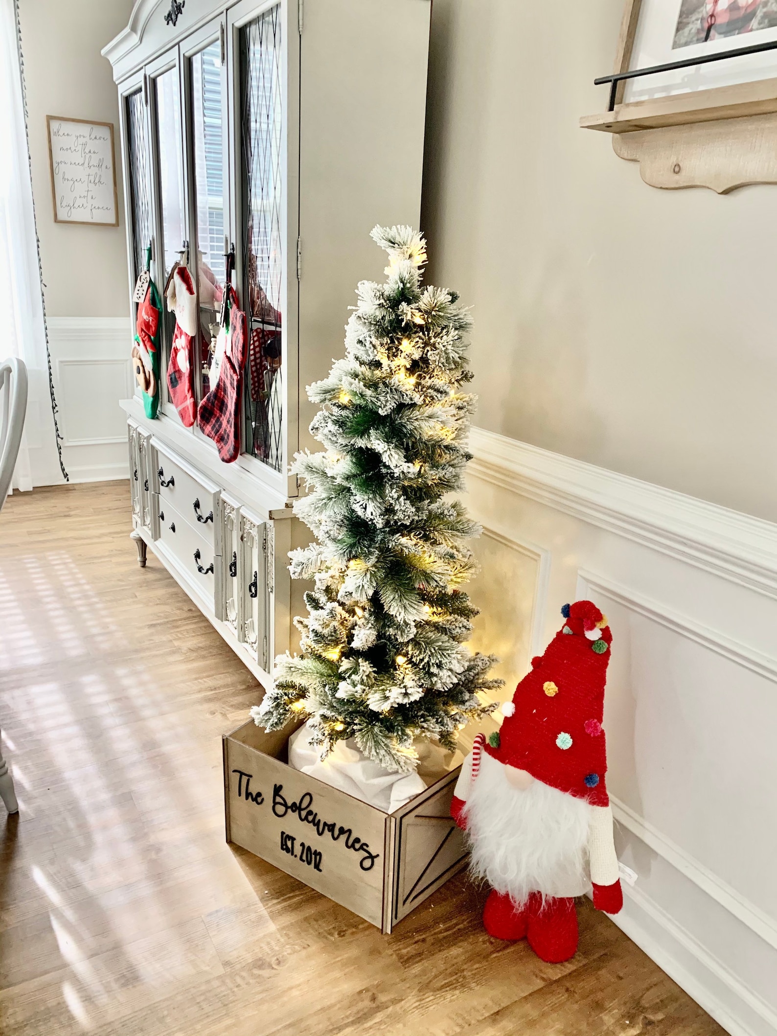 Christmas Tree Collar; Wooden Tree Collar; Personalized Tree Collar ...