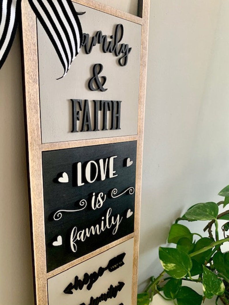 Interchangeable Leaning Ladder & Family Set | Etsy