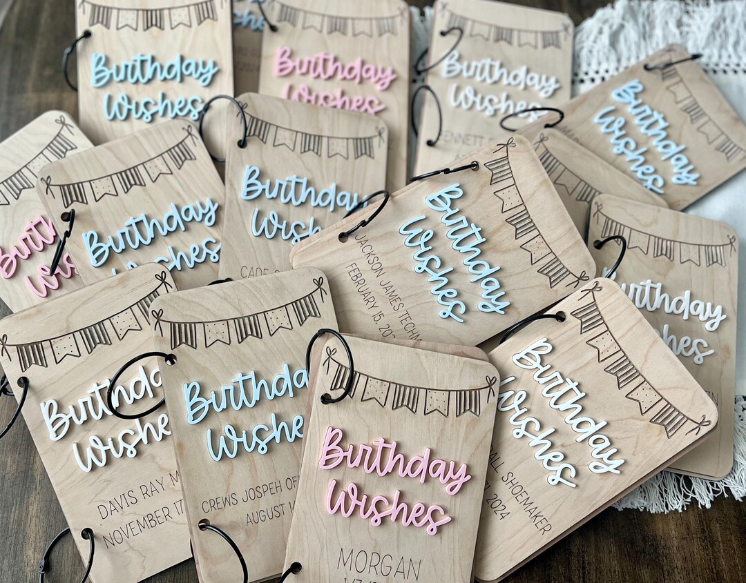 Personalized Birthday Card Holder, Card Organizer, Kids Birthday ...