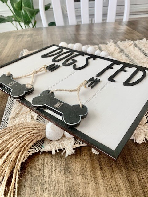 Dogs Fed, Not Fed Wooden Sign; Pet Food Reminder, Laser-cut Sign - Etsy