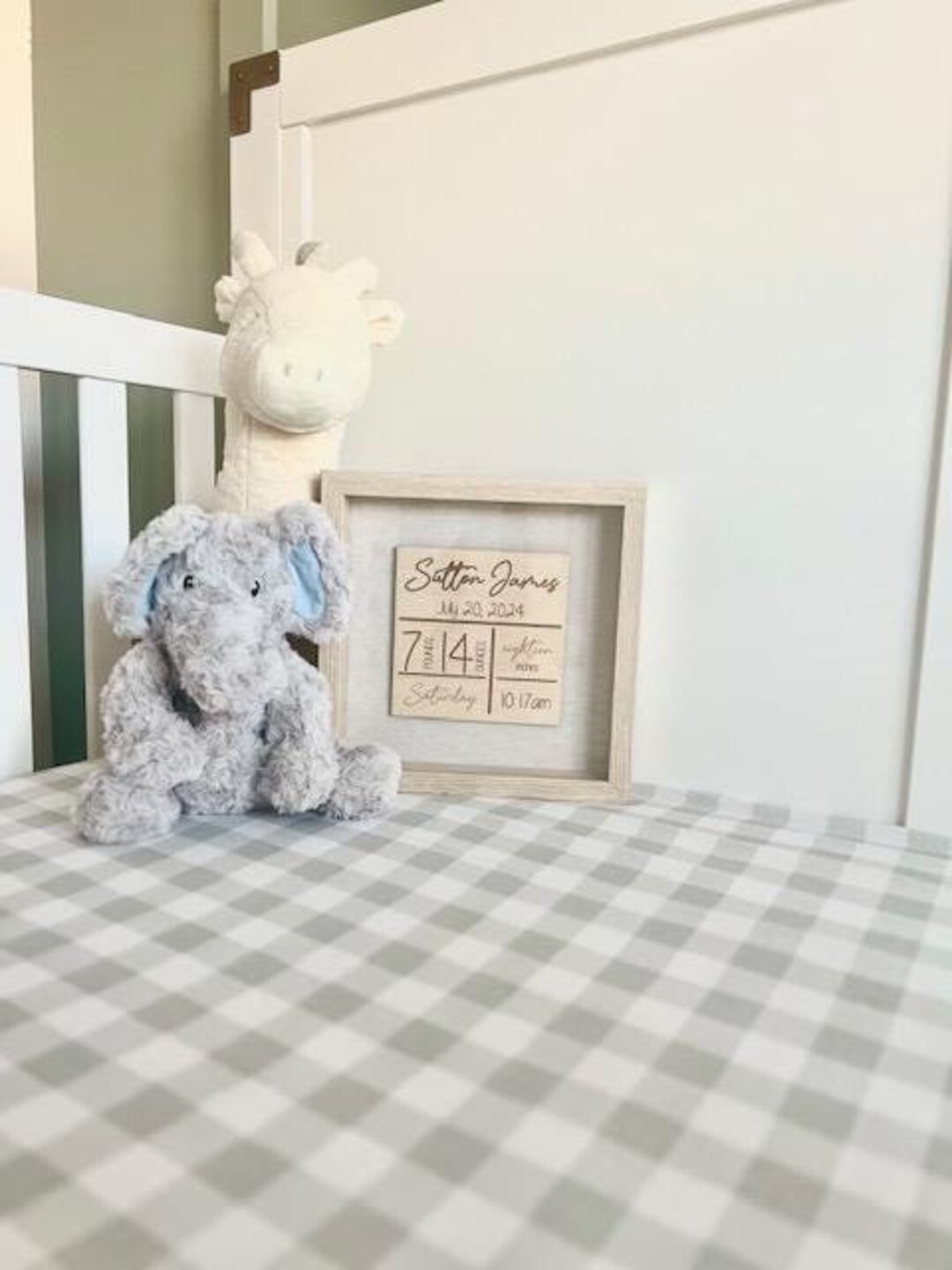 Newborn Stat Shadow Box, Baby Keepsake, Gift for New Parents, Gift for ...
