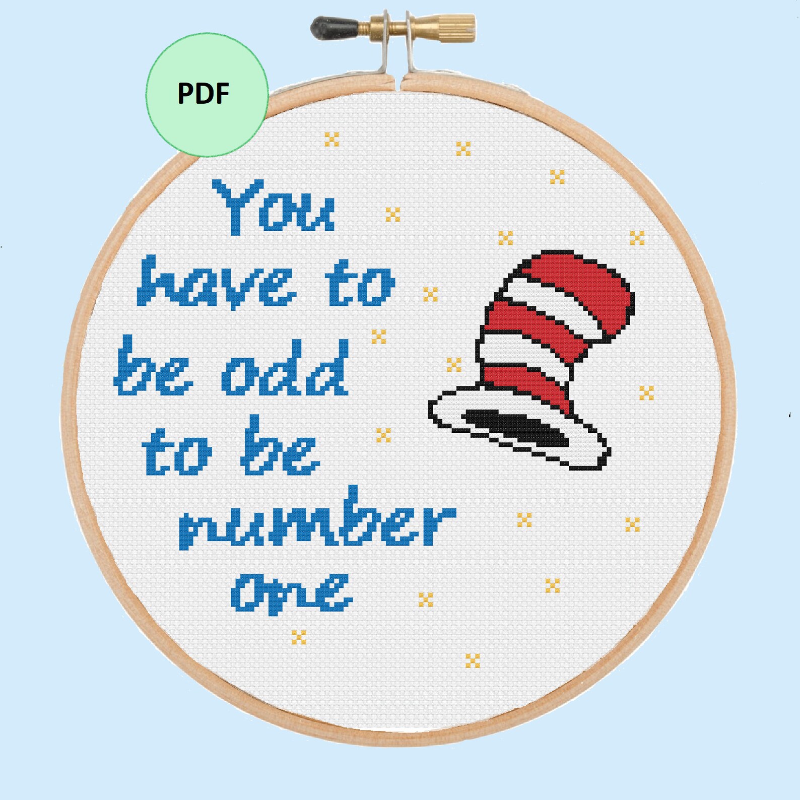 Inspirational Quote Cross Stitch Pattern PDF Counted Cross - Etsy