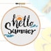Hello Summer Cross Stitch Pattern PDF Easy Summer Cross Stitch Chart ...