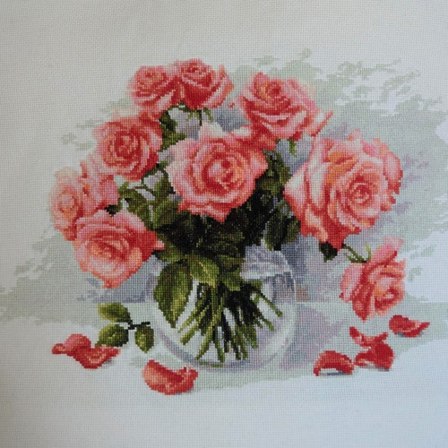 Finished Completed Cross Stitch Incredibly Handmade - Etsy