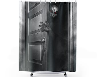 Scary Shower Curtain | Etsy