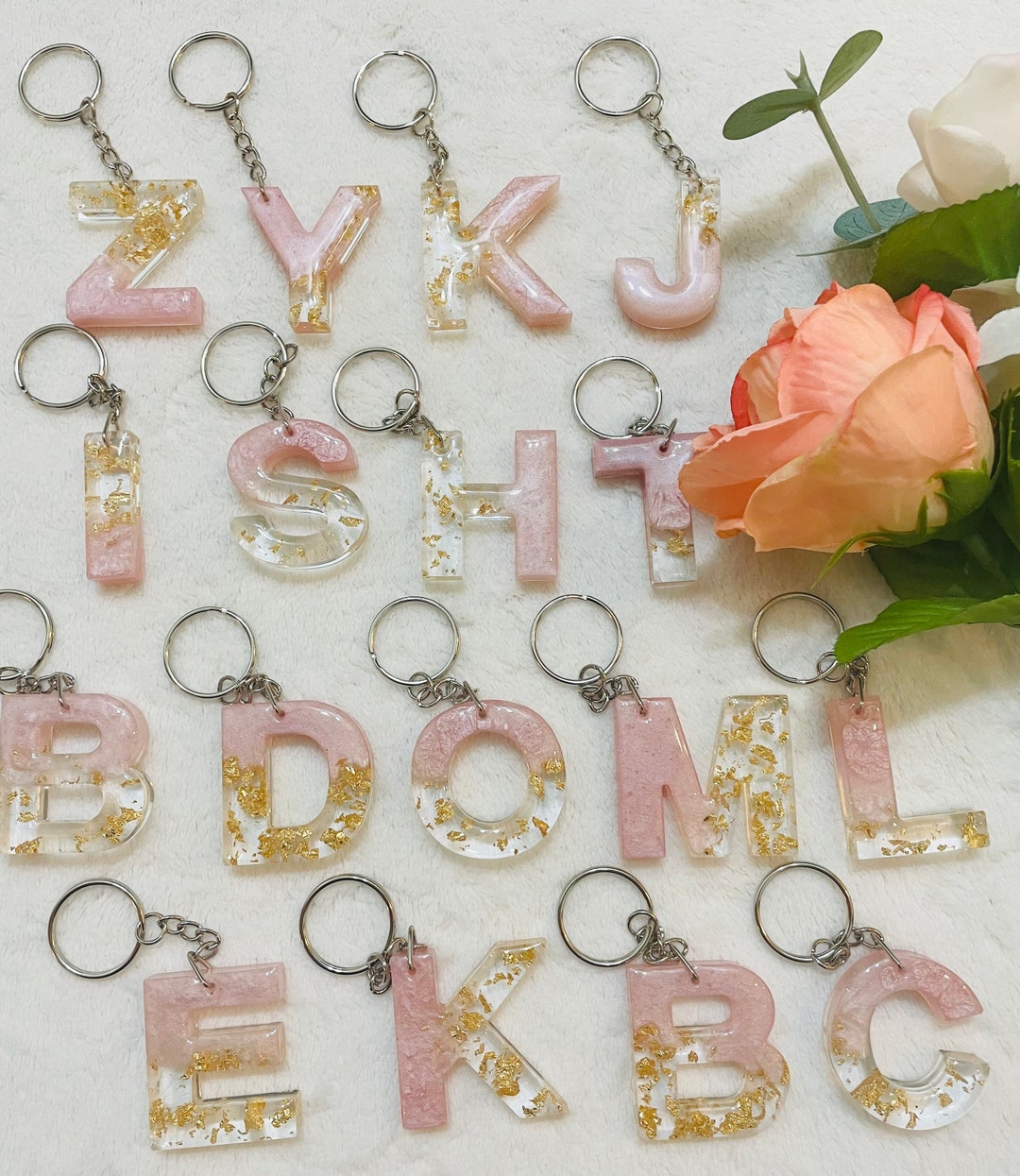 Alphabet Keychains - Etsy