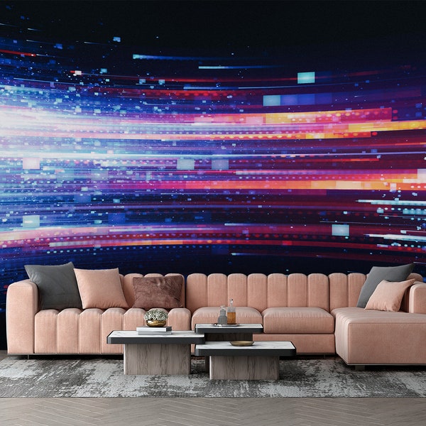 Led Light Wallpaper - Etsy