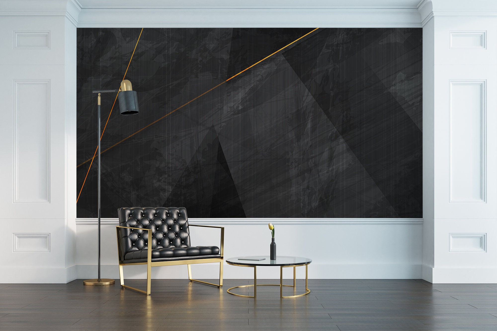 Abstract Matte Wallpaper With Lines Wall Mural Removable - Etsy