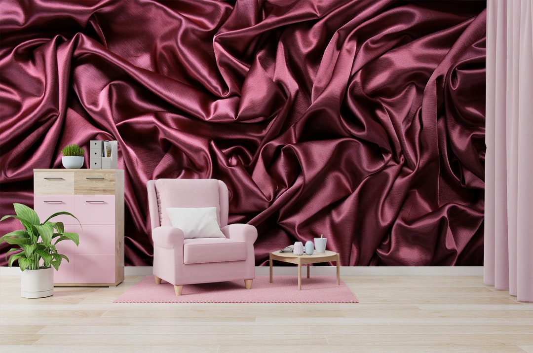 Silk Style Wallpaper, Wall Mural, Removable Wallpaper, Self Adhesive ...