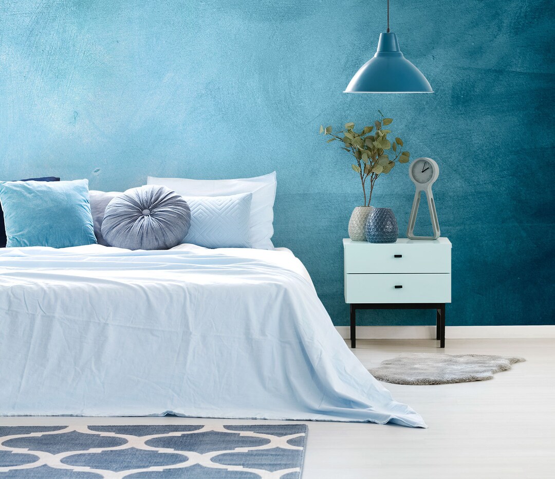 Abstract Blue Wallpaper, Wall Mural, Removable Wallpaper, Self Adhesive ...