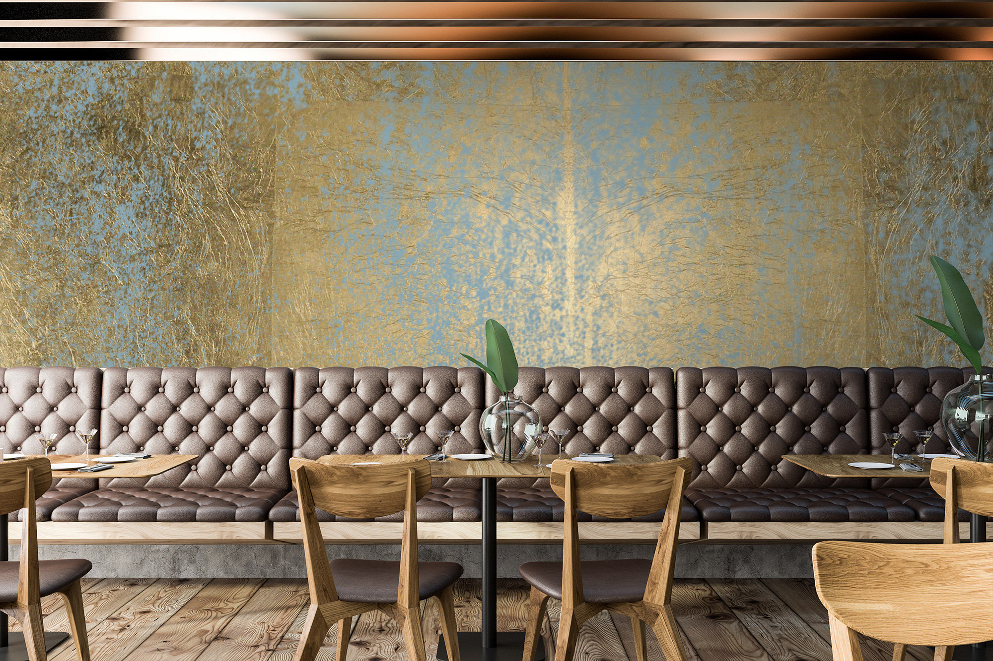 Scratched Grunge Yellow Non Metallic Matte Wallpaper, Removable ...