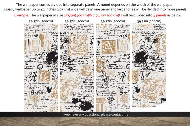 Abstract Wallpaper With Typewriter, Books, Letters, Handwritten Notes ...