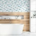 Blue Watercolor Fish Wallpaper, Wall Mural, Self Adhesive (peel and ...