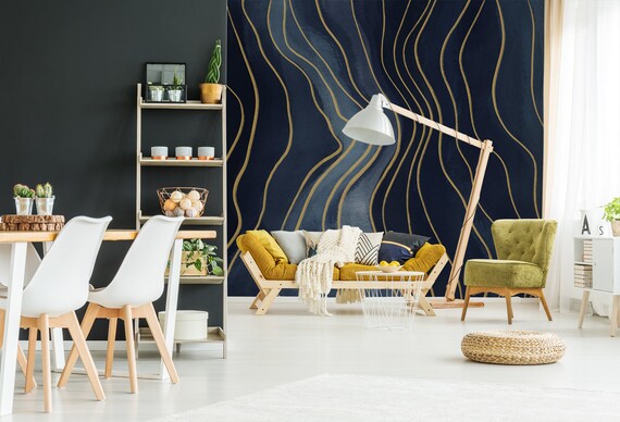 Abstract Wallpaper Luxury Pattern Wall Mural Removable | Etsy