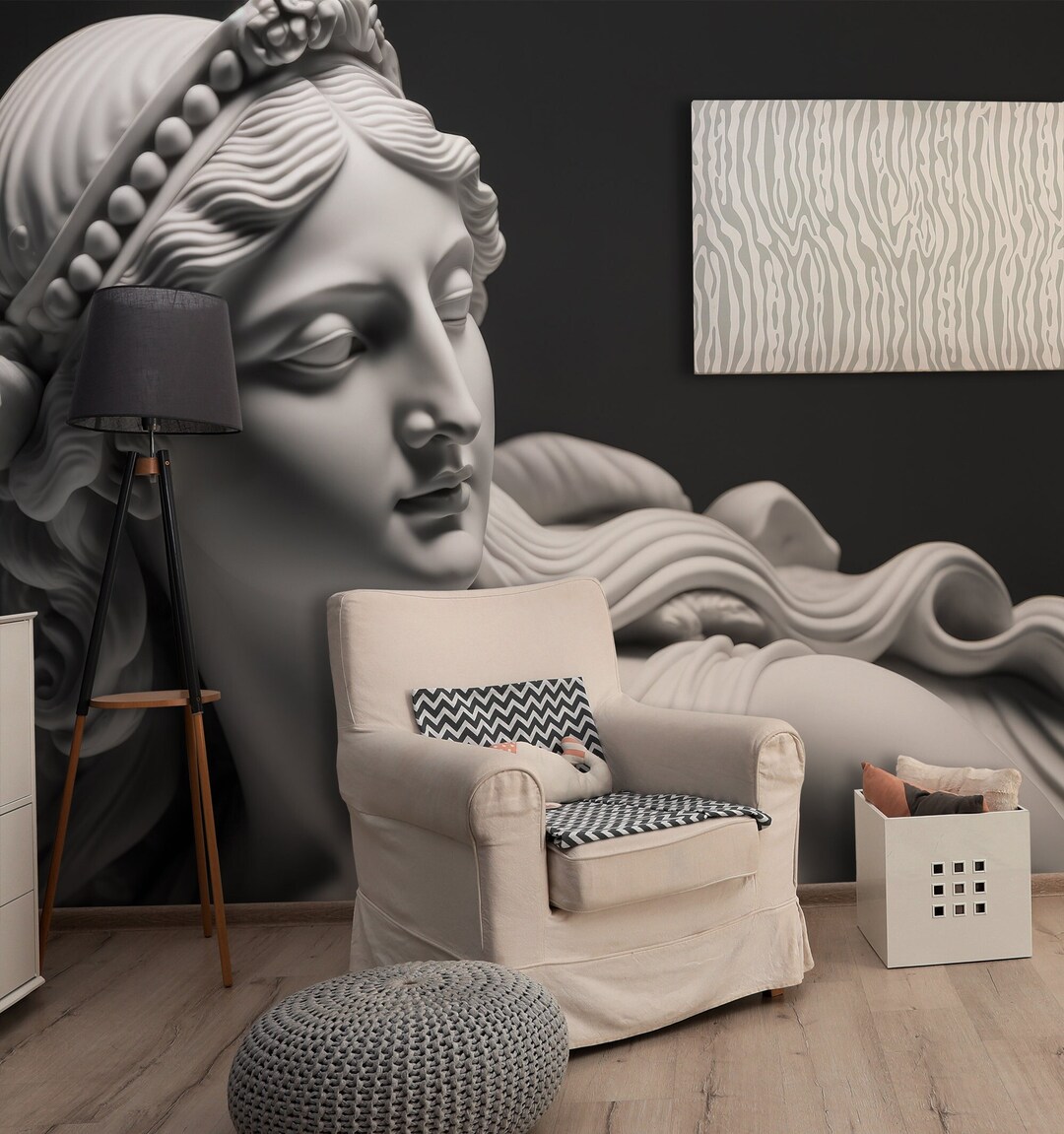 Renaissance Statue of Athena Wallpaper, Wall Mural, Removable, Self ...
