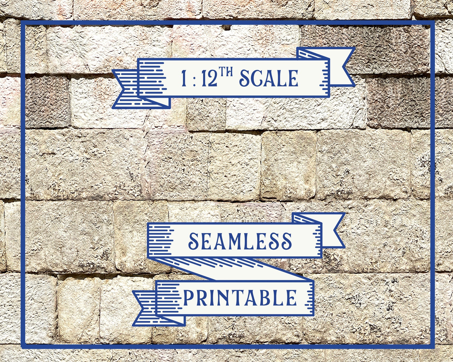 Ancient Limestone Wall Printable Dollhouse Wallpaper Rustic - Etsy