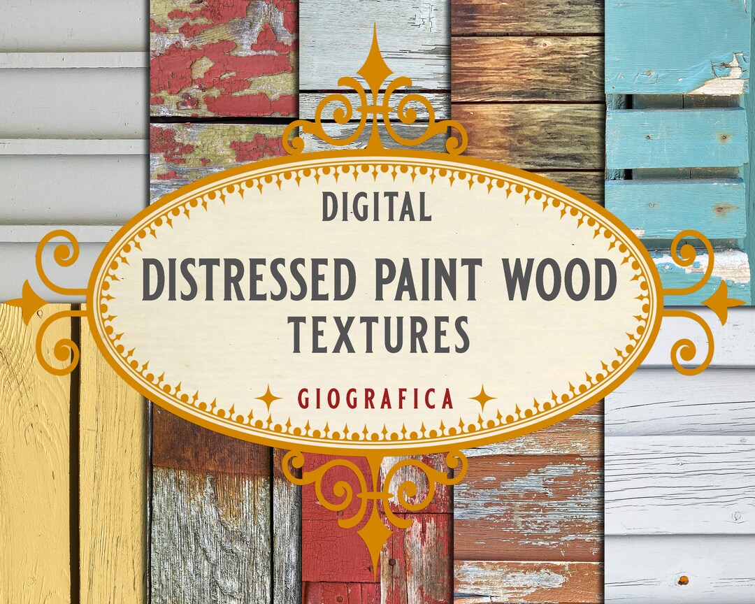 Distressed Paint Wood Textures, Barn Wood Printable, Industrial Digital ...
