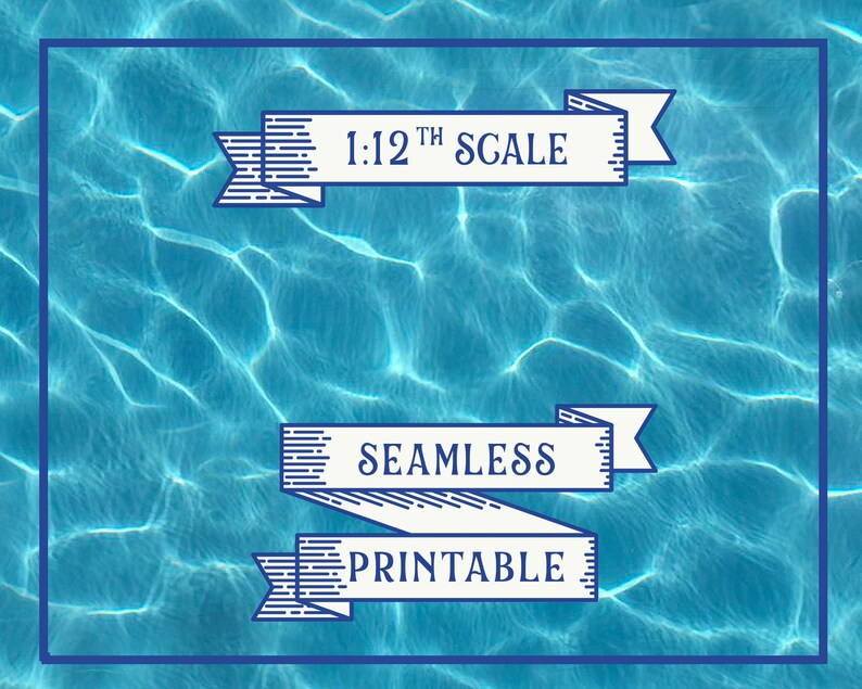 Aqua Pool Water Wallpaper Printable Waves Emerald Water - Etsy