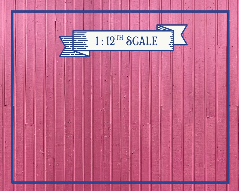 Magenta Dollhouse Siding: Printable Miniature Wallpaper (digital ...