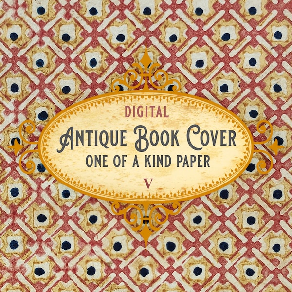 Antique Book Cover - Etsy