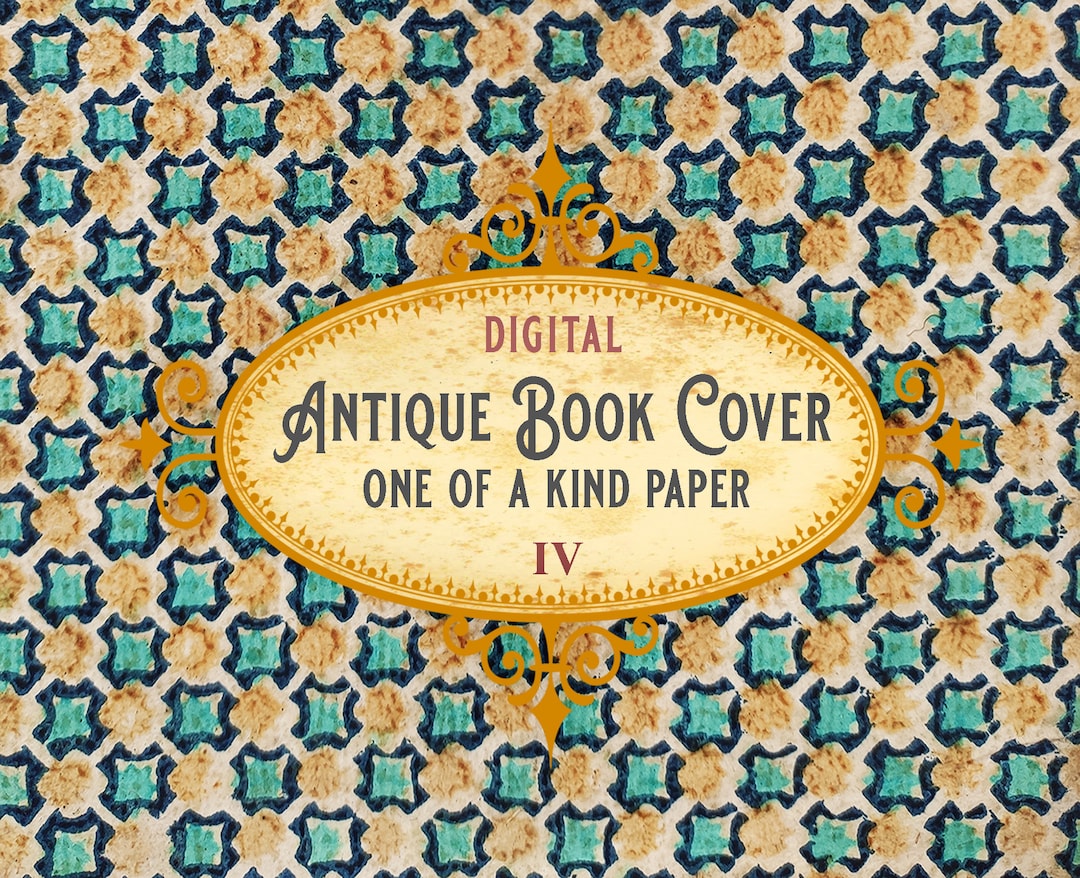 Antique Book Cover, Printable Old Paper, Victorian Journal, Rare Book ...