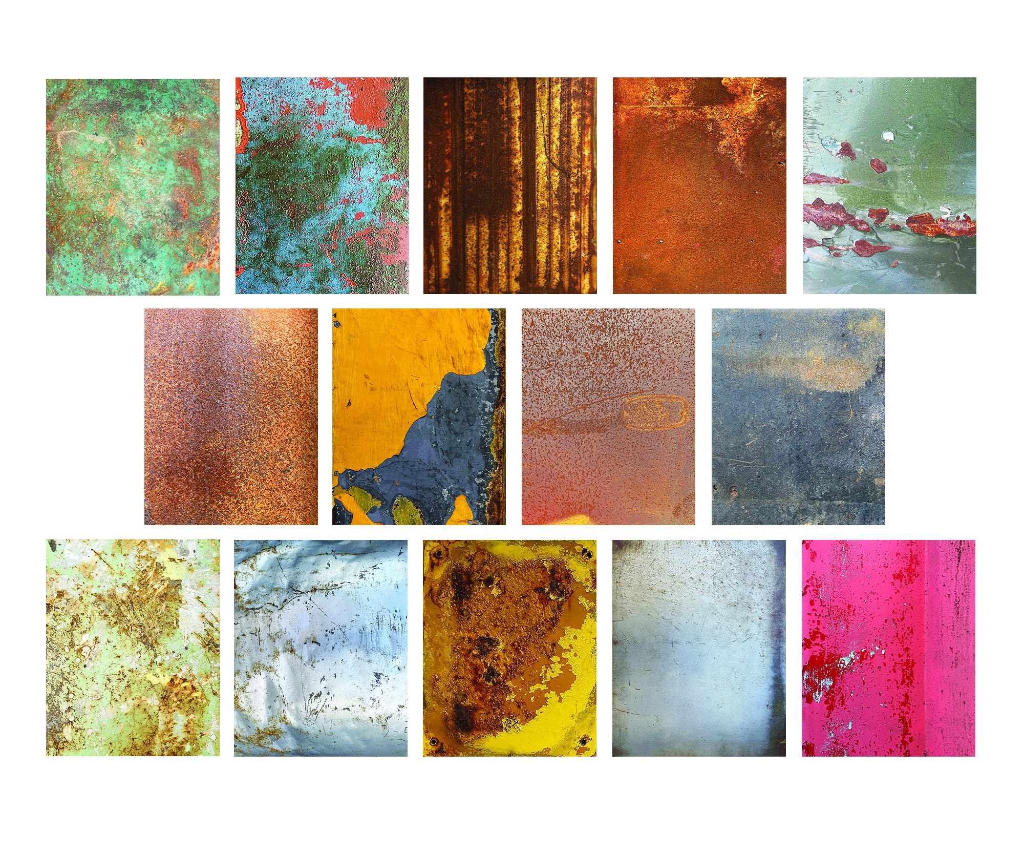 Rust Grunge Digital Paper Industrial Paper Rust Metal | Etsy