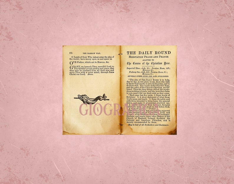 Antique Mini Book Kit Digital Book Cover Printable Book - Etsy