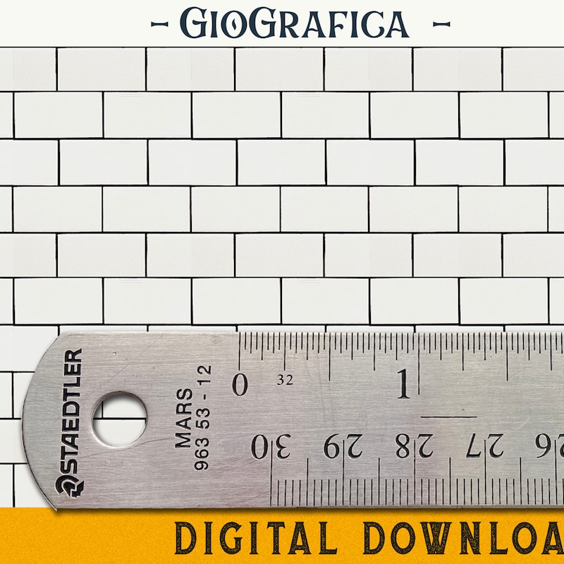 Subway Tile Wallpaper - Etsy