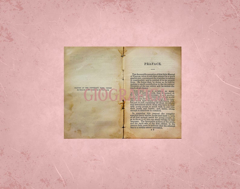 Antique Mini Book Kit Digital Book Cover Printable Book - Etsy