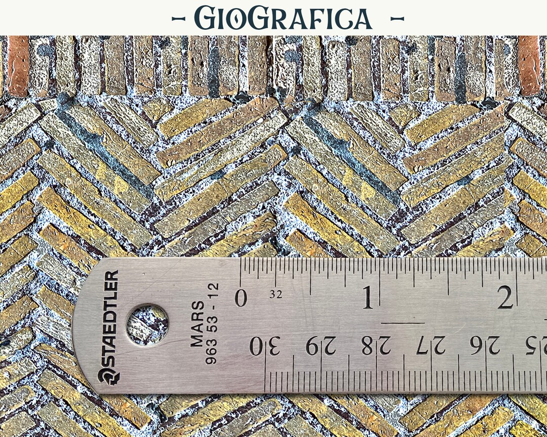 Chevron Roman Brick Paving, Printable, Dollhouse Floor 1/12 ...