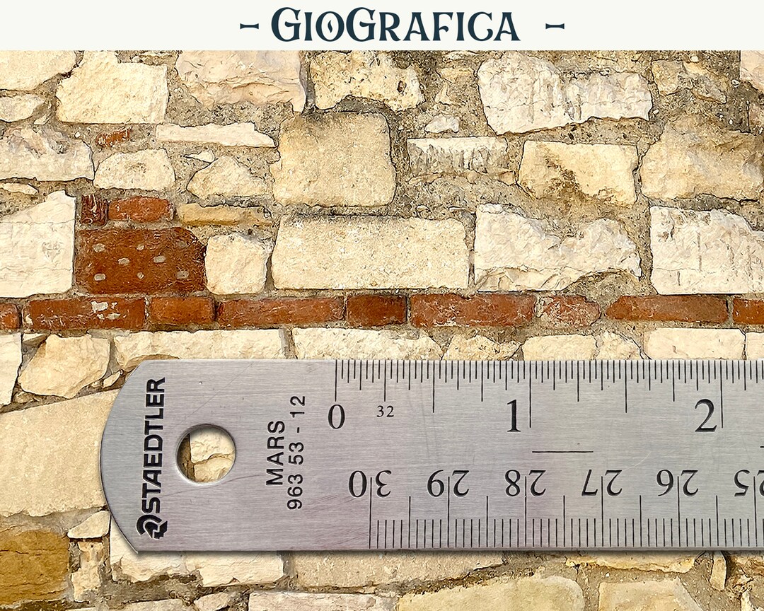Layered Stone and Brick Wall, Printable Dollhouse Brick Wallpaper 1/12 ...