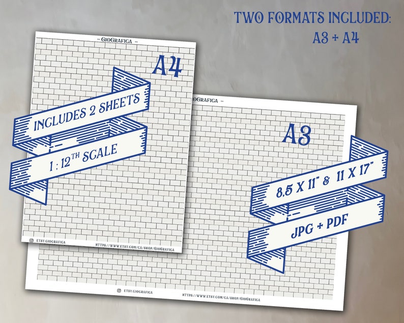 White Subway Tile Printable Wallpaper Download Miniature - Etsy