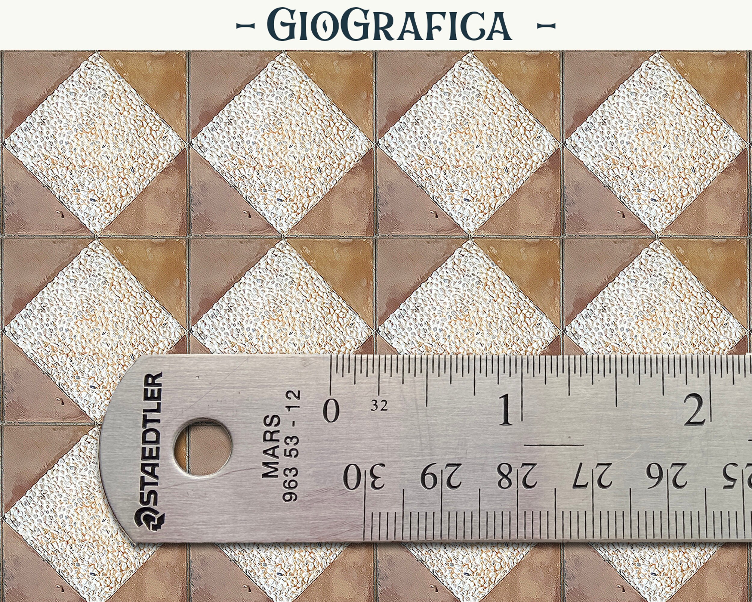 Dollhouse Floor: Checker Terracotta Cotto, 1/12 Scale (digital Download ...