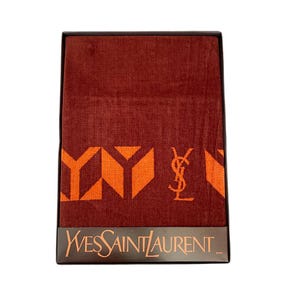 YSL Yves Saint Laurent Towel in Box Authentic Designer Vintage - Etsy