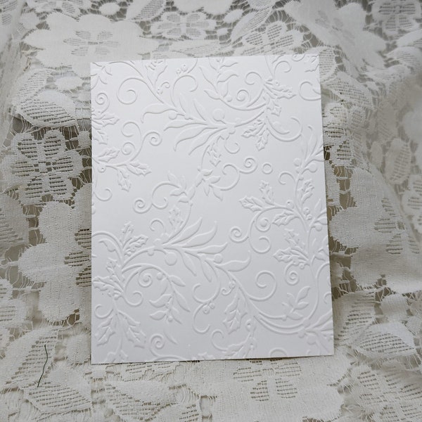 Embossed Card Stock - Etsy
