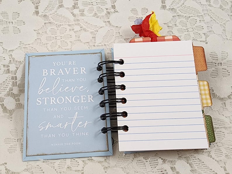 Winnie the Pooh Junk Journal, Mini Cinch Notebook/memory Keeper/cbj192 ...