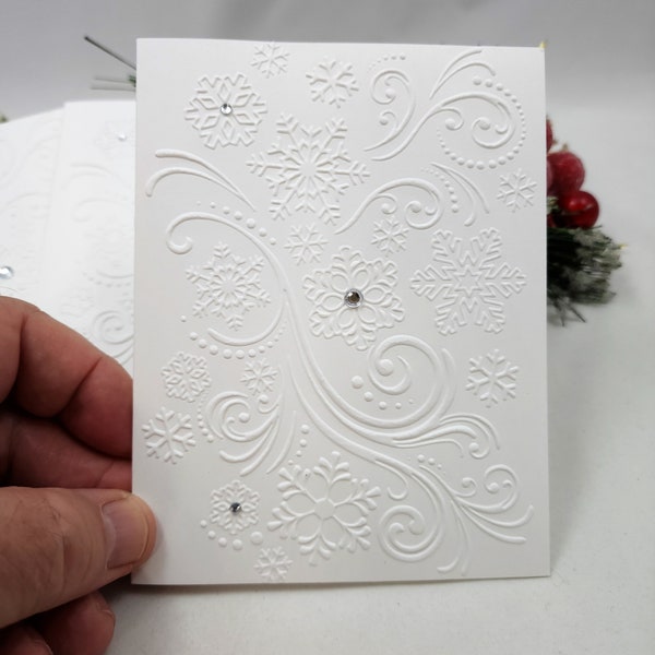 Snowflake Note Cards - Etsy
