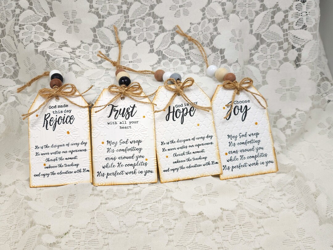Embossed Hanging Scripture/cross Tags Designs for Decoration ...