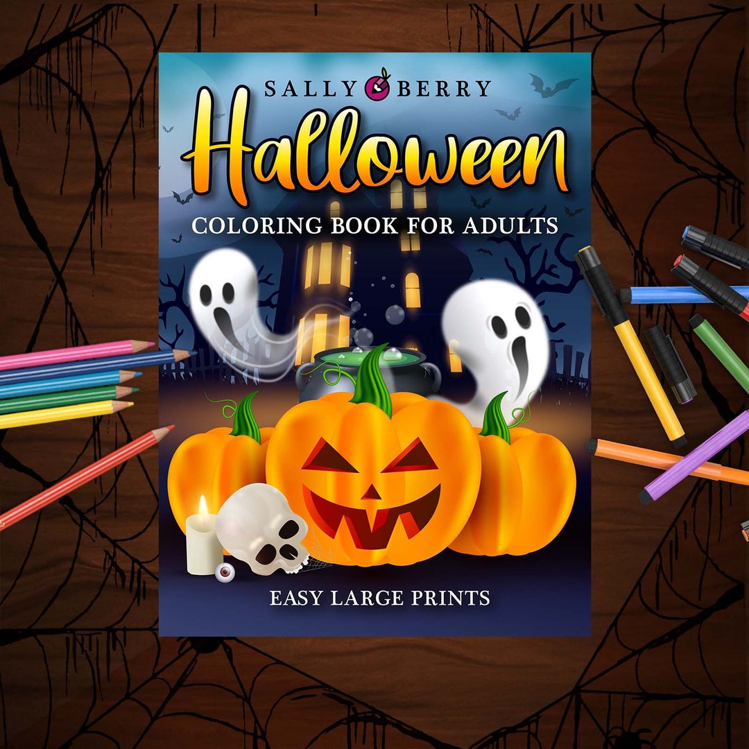 Halloween: Adult Coloring Book, Coloring Pages PDF, Coloring Pages ...