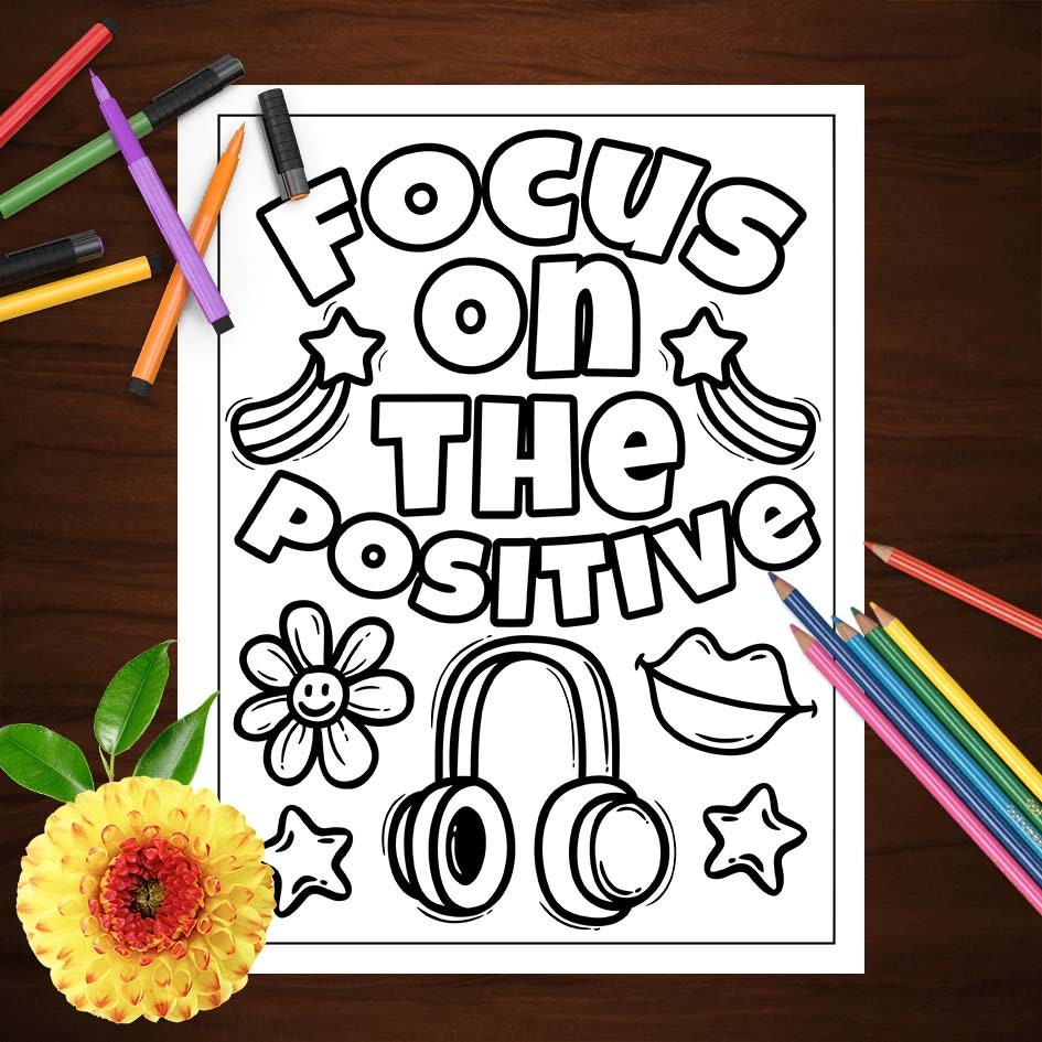 Feeling Good Today Motivational Coloring Book 50 Easy Large - Etsy