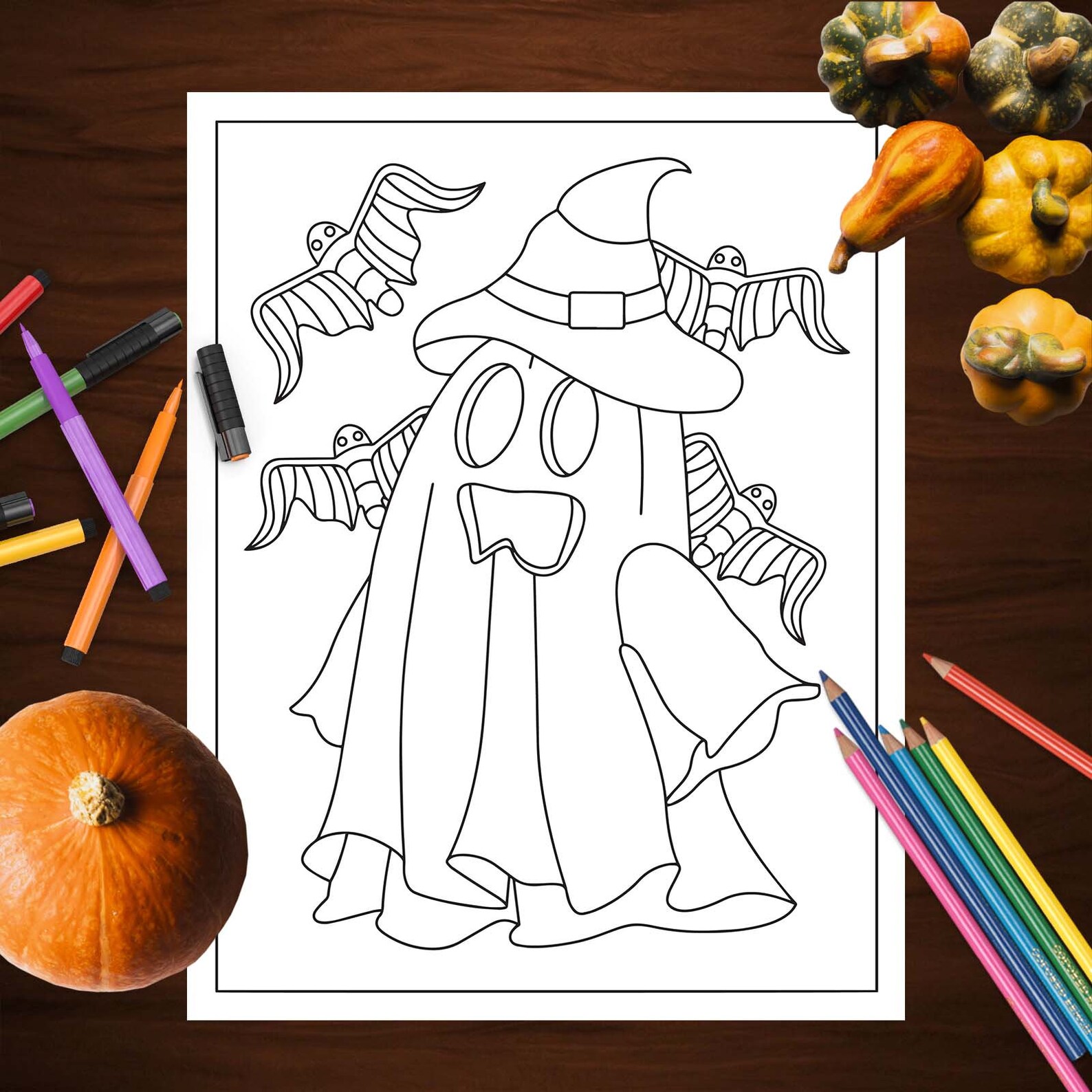 Halloween: Adult Coloring Book Coloring Pages PDF Coloring - Etsy
