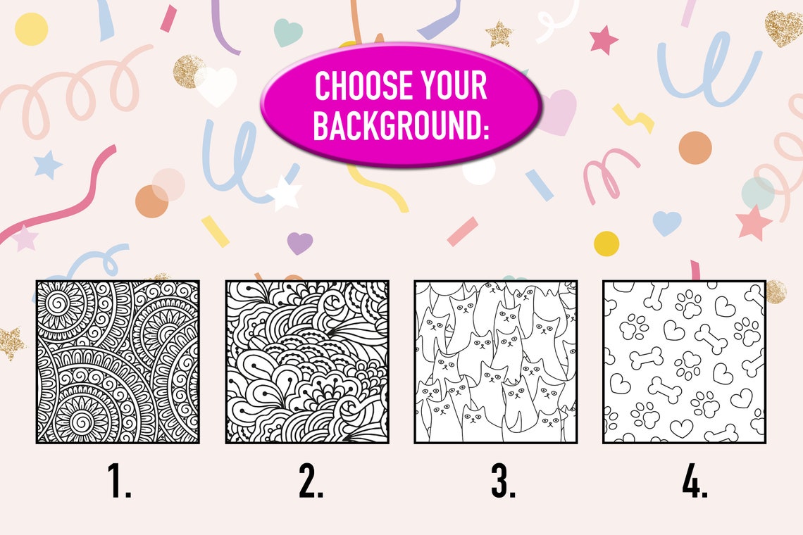 Custom Name Line Drawing Coloring Page Personalized Gift - Etsy Canada