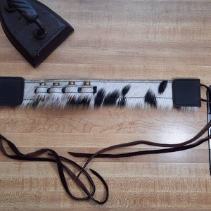 Stunningly Beautiful! Extremely Sexy. Black and White Hair on Calf Hide ...