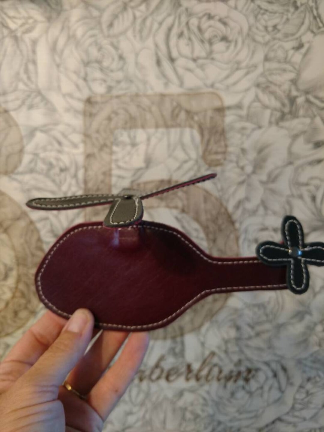 Fantastic Leather Helicopter! I Hand Cut Each One. It's Glazed Buffalo ...