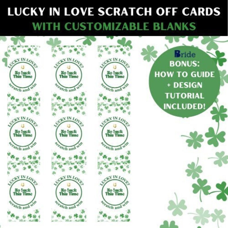 DIY Scratch off Digital Template for Bridal Shower | Printable Scratch ...